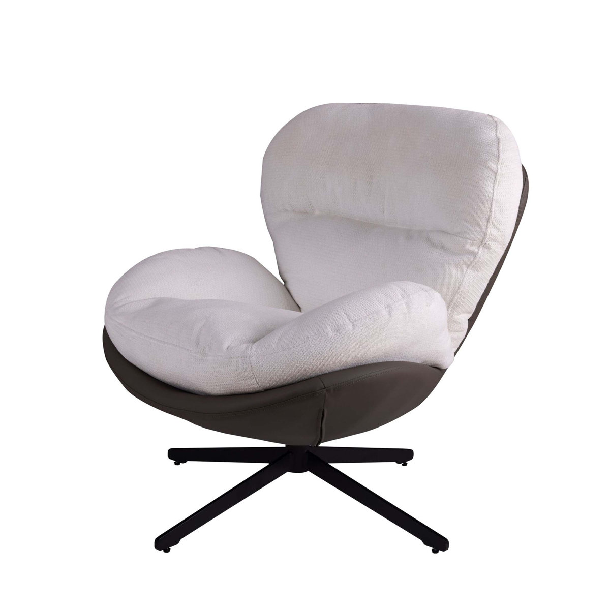George Oliver Sarmiento Chenille 360 Degree Rotation Swivel Accent Chair with Metal Base | Wayfair